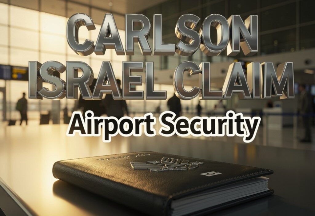 Tucker Carlson’s Israel Airport Claim Sparks Global Debate